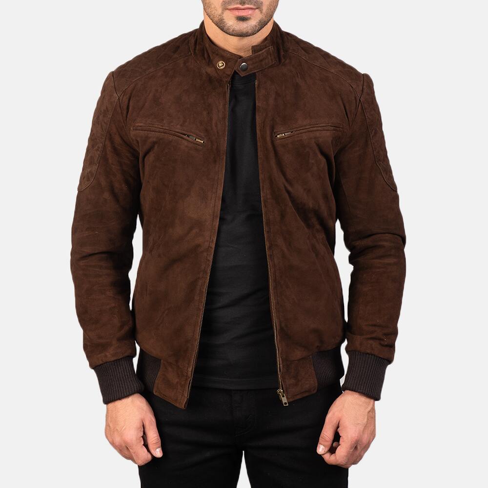Sven Cocoa Suede Bomber - Ninja Clothings